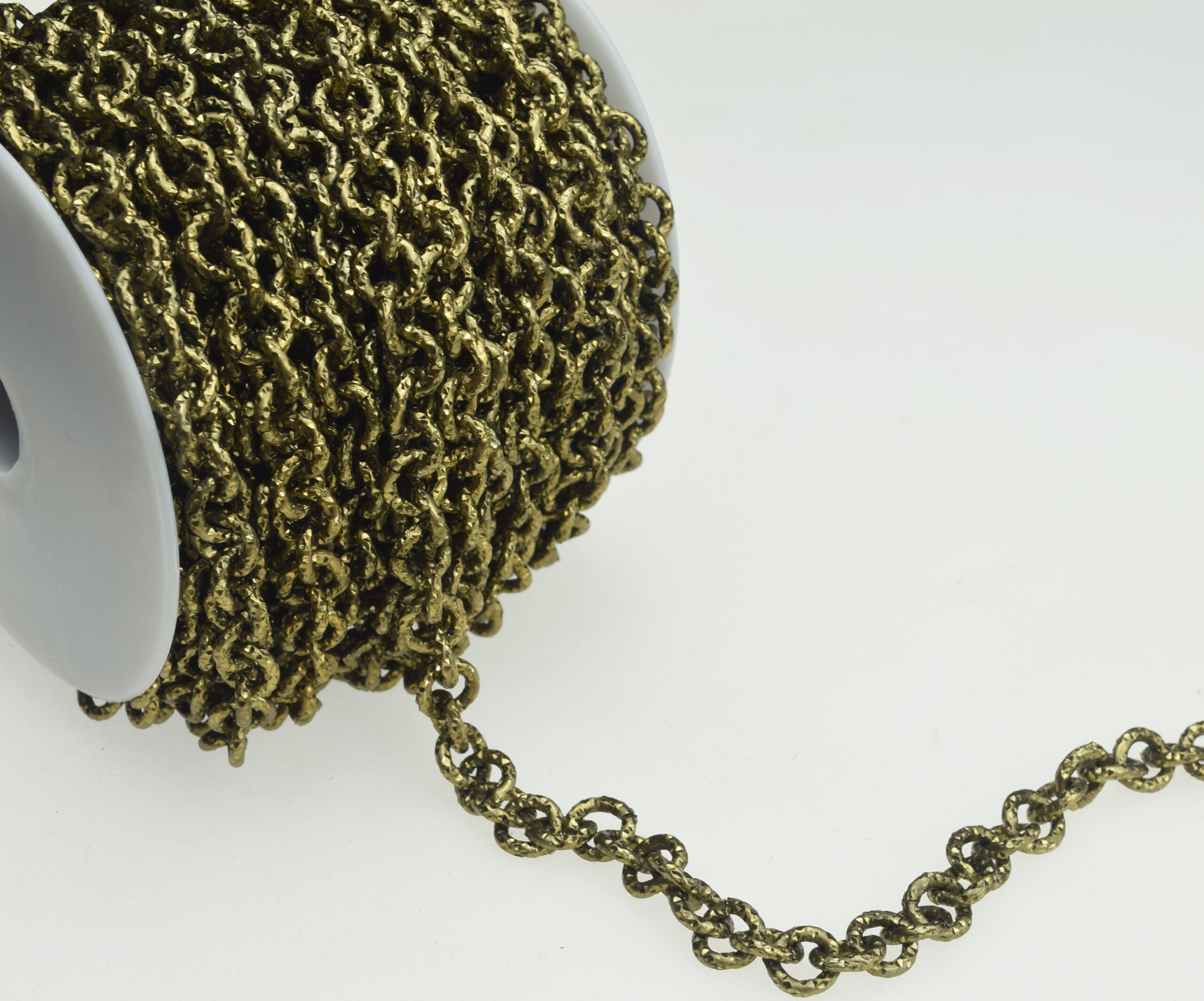 Aluminum Twisted Textured Round Chain (49.2 Feet in the Roll)