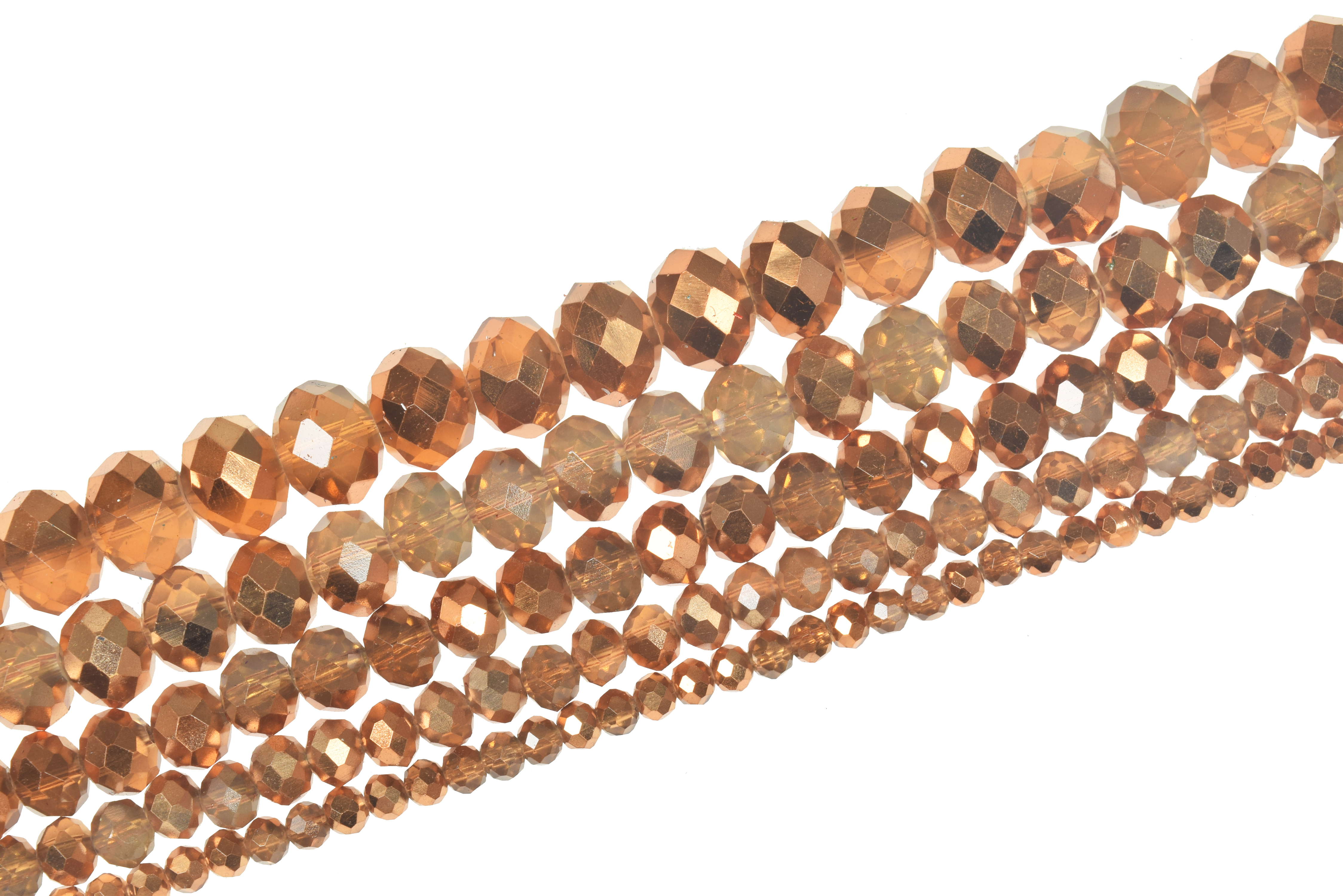 Faceted Angelic Crystal Rondelle Bead Strands – BeadsSource